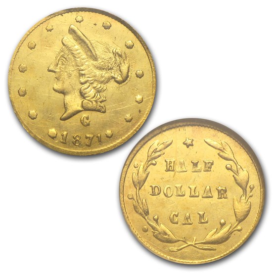 Buy 1853-1871 5 Piece California Fractional Gold Type Set AU-UNC | APMEX