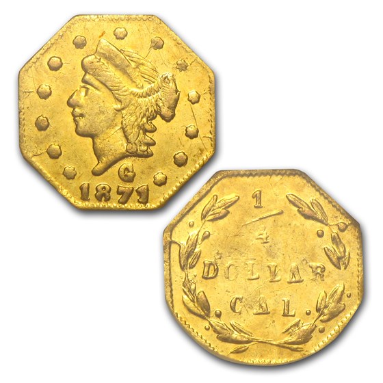 Buy 1853-1871 5 Piece California Fractional Gold Type Set AU-UNC | APMEX