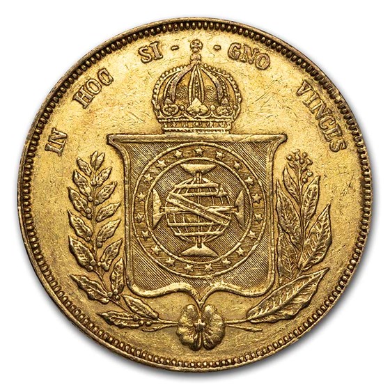Buy 1853-1889 Brazilian Empire Gold 20,000 Reis XF (Random Coin) | APMEX