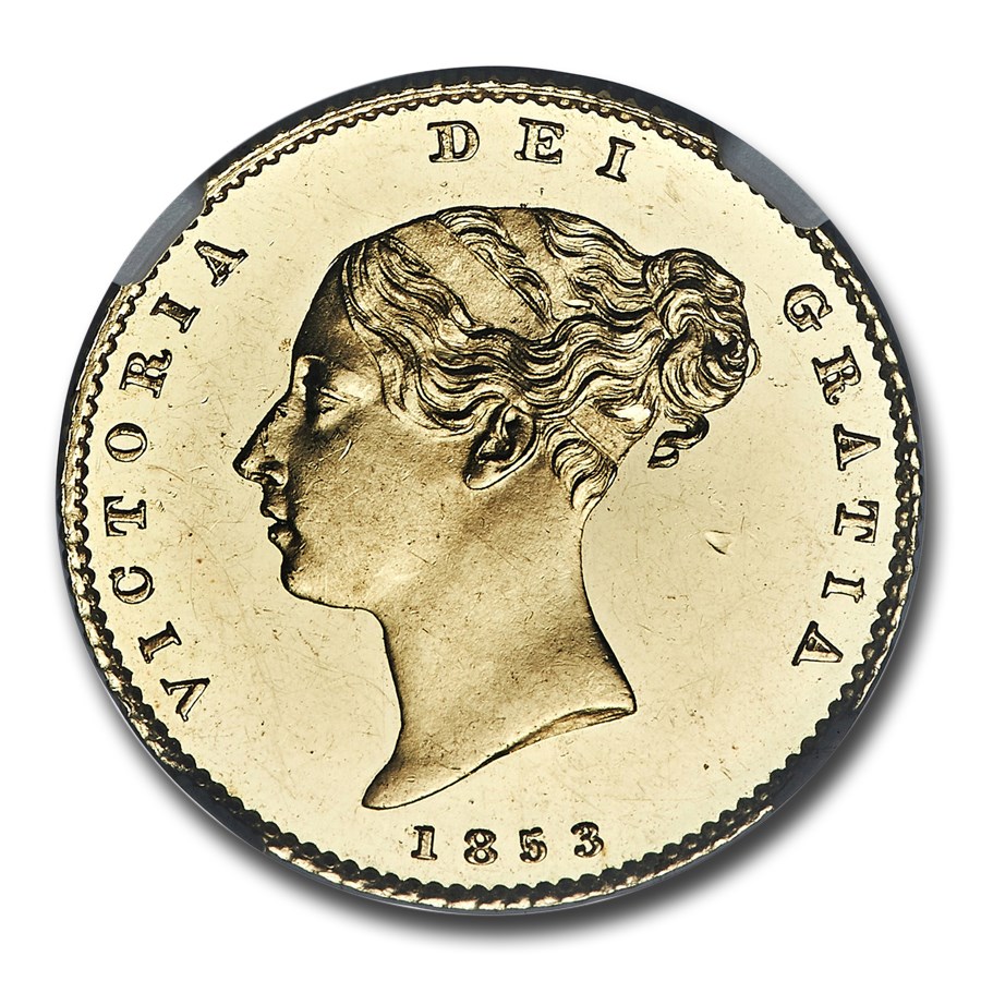 Buy 1853 Great Britain Gold Half Sovereign Victoria PF-61 UCAM NGC | APMEX