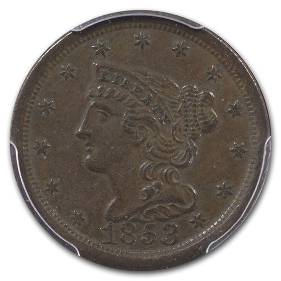 Buy 1853 Half Cent AU 53 PCGS Brown APMEX buy-1853-half-cent-au-53-pcgs-brown-apmex