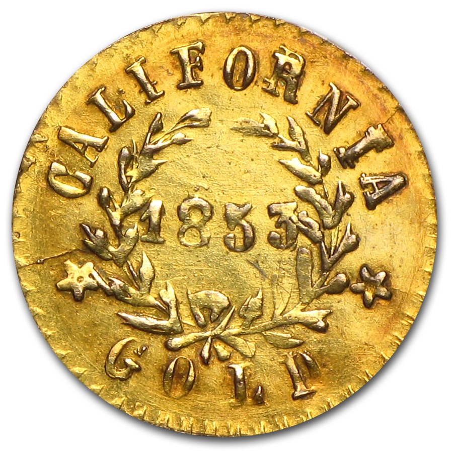 Buy 1853 Indian Round California Gold Token AU | APMEX