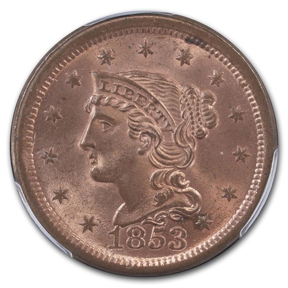 Buy 1853 Large Cent MS-65 PCGS (Red) | APMEX