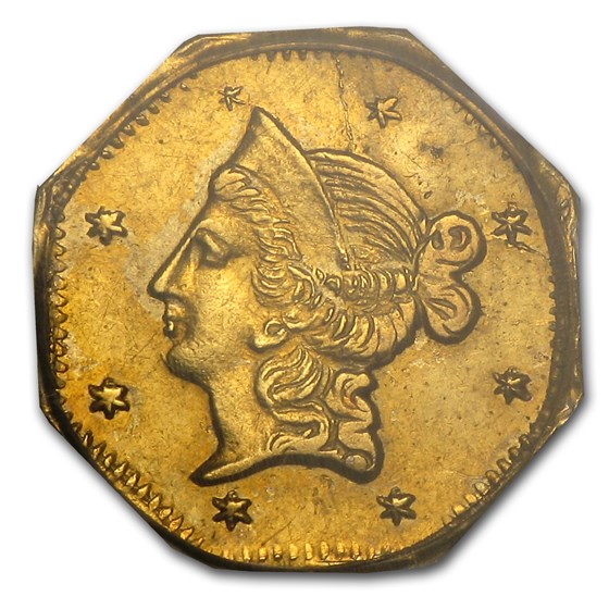 Buy 1853 Liberty Octagonal One Dollar Gold AU-53 PCGS (BG-526) | APMEX