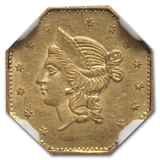 Buy 1853 Liberty Octagonal One Dollar Gold MS-62 NGC (BG-530) | APMEX