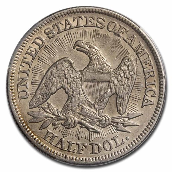1853 Liberty Seated Half Dollar AU-50 PCGS (Arrows & Rays)