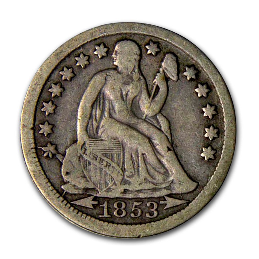 Buy 1853-O Liberty Seated Dime VF | APMEX