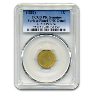 Buy 1853 Pattern Cent Surface Plated Uncirculated Details PCGS | APMEX