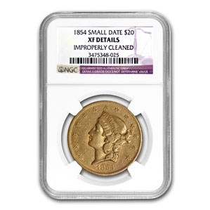 Buy 1854 $20 Liberty Gold Double Eagle XF Details NGC | APMEX