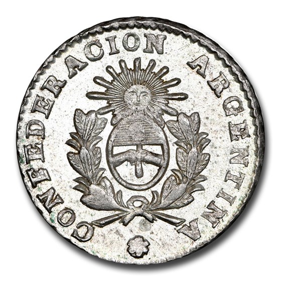 Buy 1854 Argentina Silver 1/2 Real MS-66 NGC | APMEX