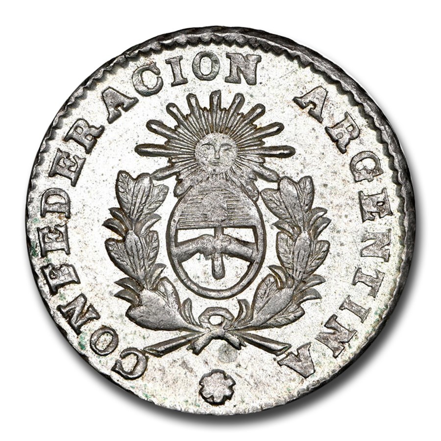 Buy 1854 Argentina Silver 1/2 Real MS-66 NGC | APMEX