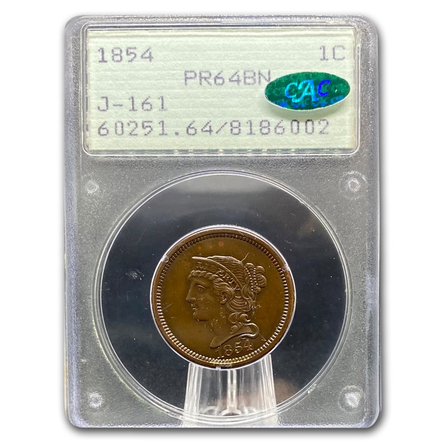 Buy 1854 Large Cent Pattern PR-64 PCGS CAC (Brown) | APMEX