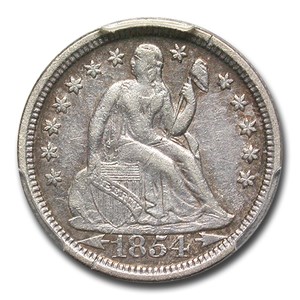 Buy 1854-O Liberty Seated Dime XF-40 PCGS (Arrows) | APMEX