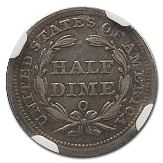 Buy 1854-O Liberty Seated Half Dime AU-50 Arrows | APMEX