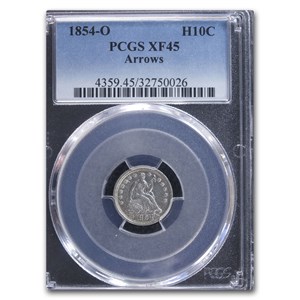 Buy 1854-O Liberty Seated Half Dime XF-45 PCGS (Arrows) | APMEX