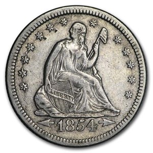Buy 1854-O Liberty Seated Quarter VF | APMEX