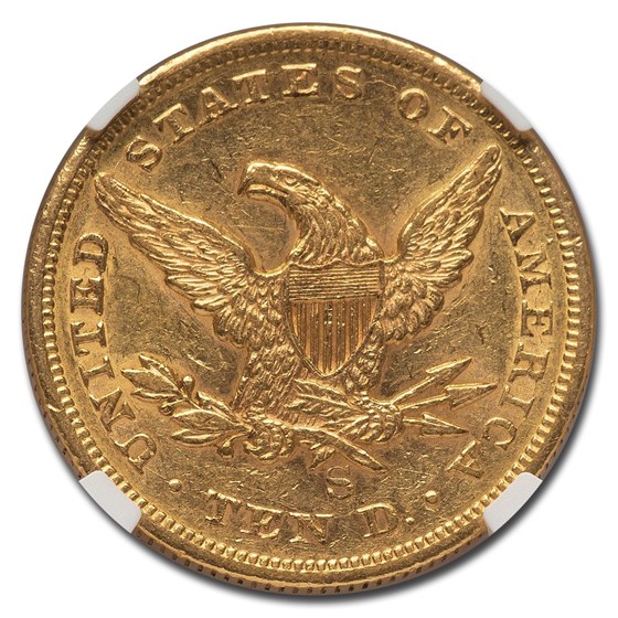 Buy 1854-S $10 Liberty Gold Eagle AU-53 NGC | APMEX