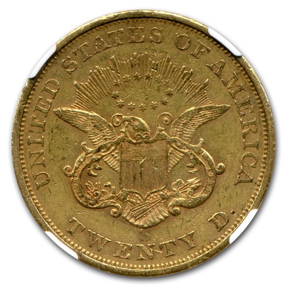Buy 1854-S $20 Liberty Gold Double Eagle AU-53 NGC | APMEX