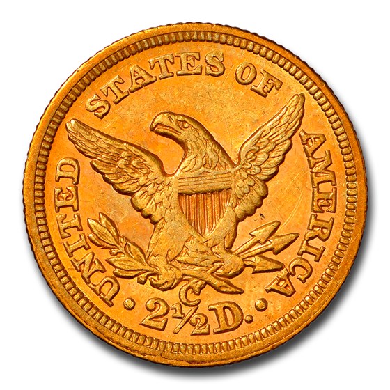 Buy 1855-C $2.50 Liberty Gold Quarter Eagle AU-58 NGC | APMEX