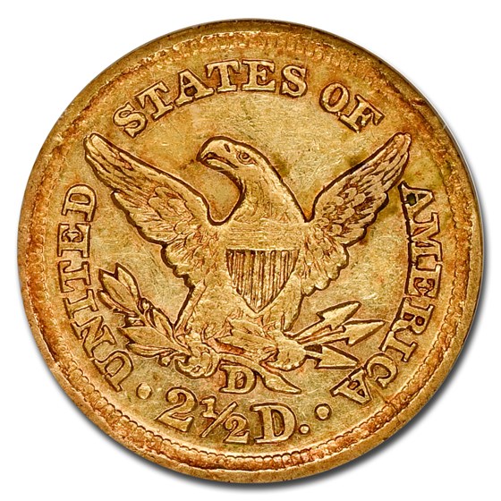 Buy 1855-D $2.50 Liberty Gold Quarter Eagle AU-55 NGC | APMEX