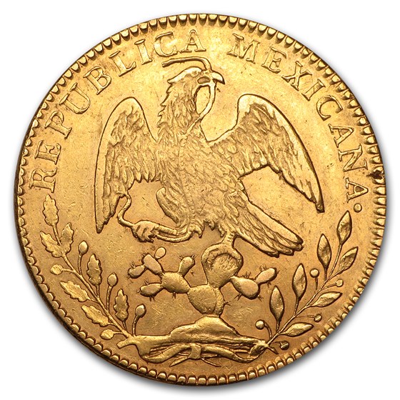 Buy 1855 Go PF First Mexican Republic Gold 8 Escudos XF | APMEX