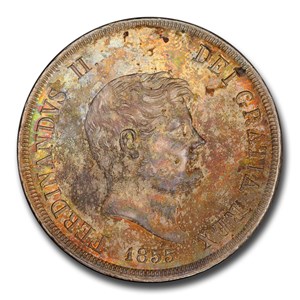 Buy 1855 Naples Silver 120 Grana Ferdinando II MS-63 | APMEX