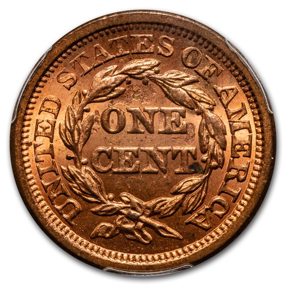 Buy 1855 Large Cent MS-64 PCGS (Red, Upright 55) | APMEX