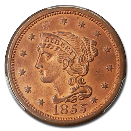Buy 1855 Large Cent MS-64 PCGS (Red) | APMEX