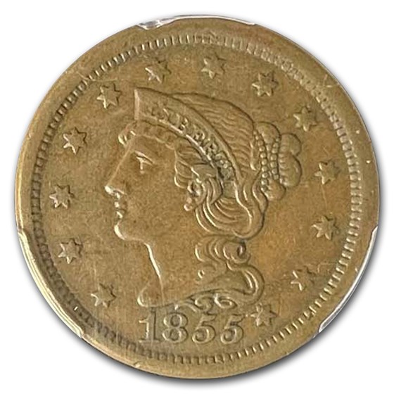 Buy 1855 Large Cent XF-45 PCGS (Knob on Ear) | APMEX