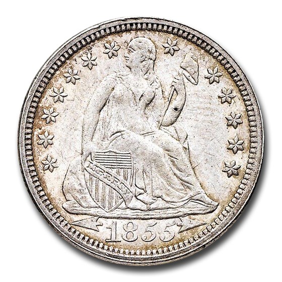 Buy 1855 Liberty Seated Dime MS-63+ NGC CAC | APMEX