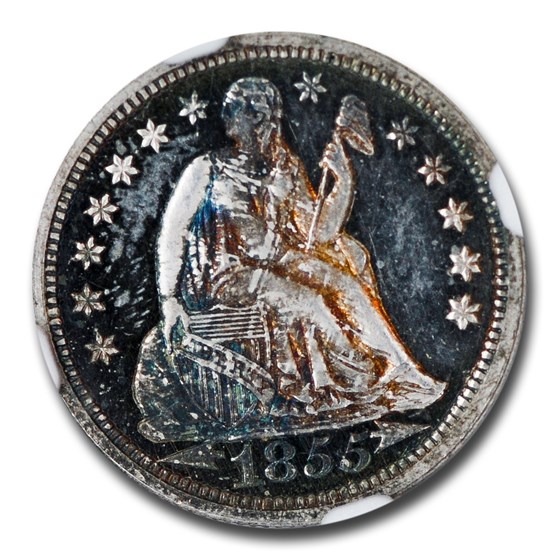 Buy 1855 Liberty Seated Dime PF-66 Cameo NGC (Arrows) | APMEX