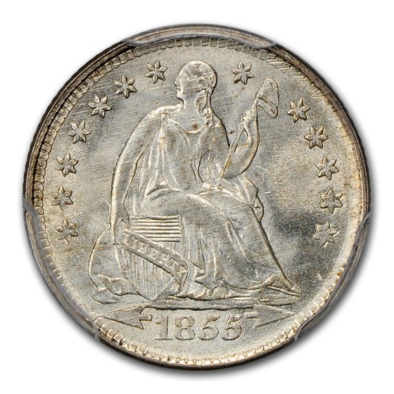 Buy 1855 Liberty Seated Half Dime MS-66+ PCGS (Arrows) | APMEX