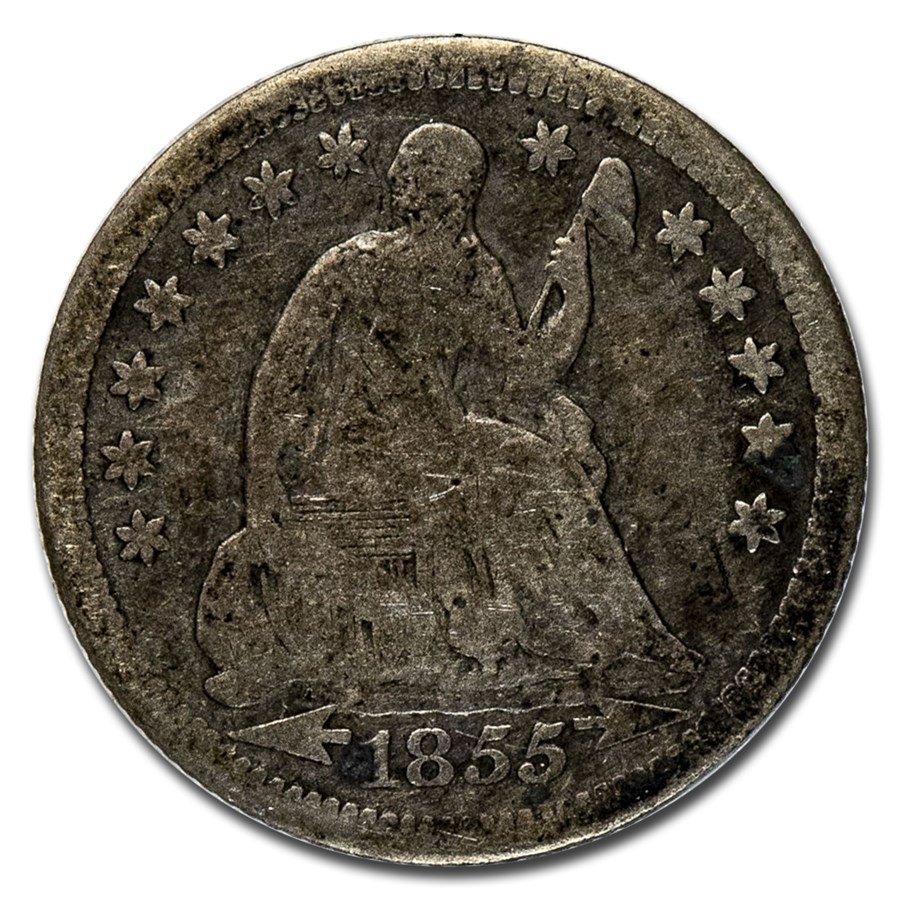 Buy 1855 Liberty Seated Half Dime VG | APMEX