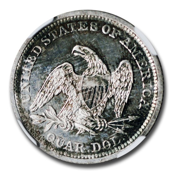 Buy 1855 Liberty Seated Quarter PF-65 NGC CAC (Arrows) | APMEX