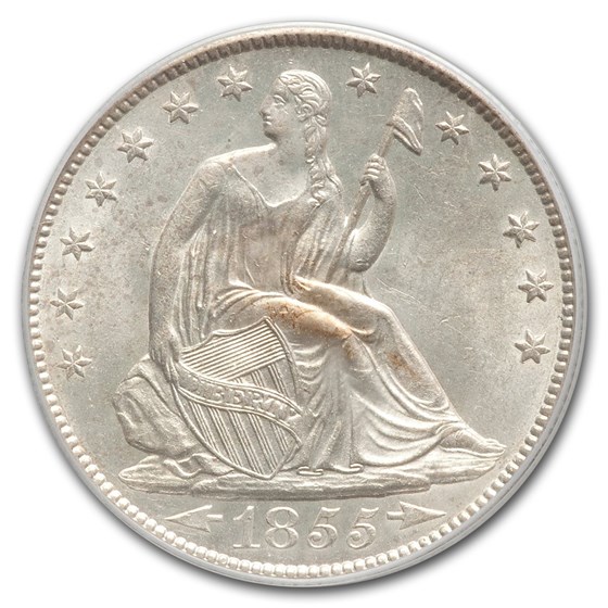 Buy 1855-O Liberty Seated Half Dollar MS-62 PCGS (Arrows) | APMEX