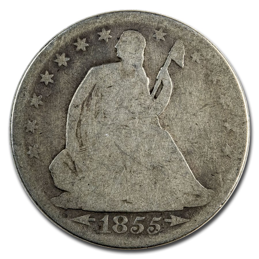 Buy 1855-O Liberty Seated Half Dollar w/Arrows AG | APMEX