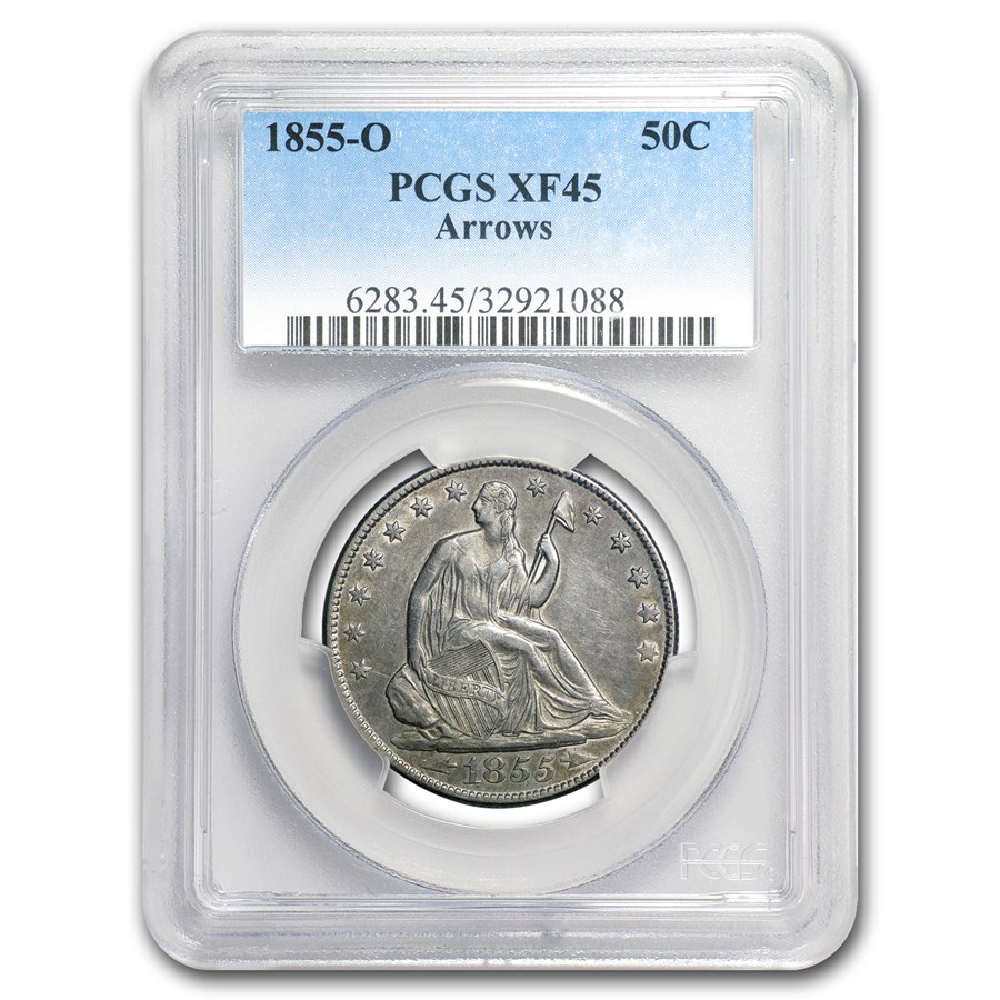 Buy 1855-O Liberty Seated Half Dollar XF-45 PCGS | APMEX