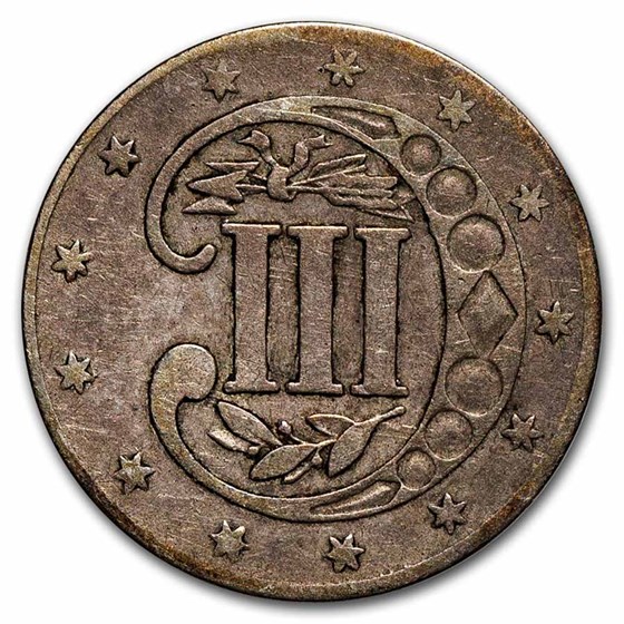 Buy 1855 Three Cent Silver AU | APMEX