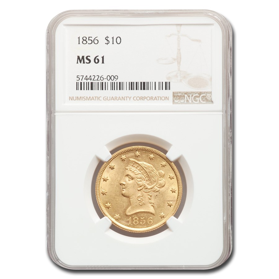 Buy 1856 $10 Liberty Gold Eagle MS-61 NGC | APMEX