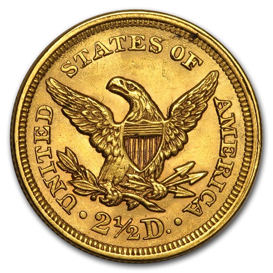 Buy 1856 $2.50 Liberty Gold Quarter Eagle AU Details (Cleaned) | APMEX