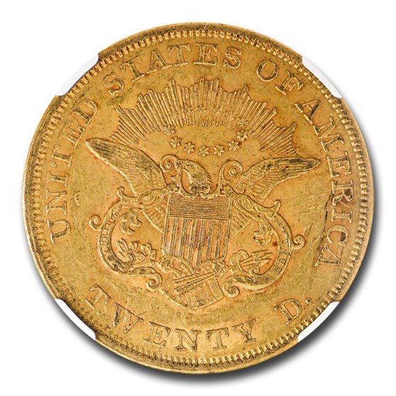 Buy 1856 $20 Liberty Gold Double Eagle AU-55 PCGS | APMEX