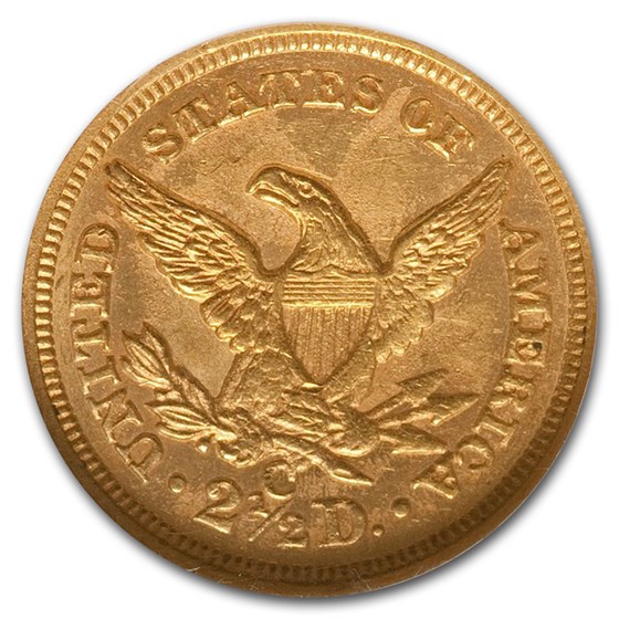 Buy 1856-C $2.50 Liberty Gold Quarter Eagle MS-61 NGC | APMEX