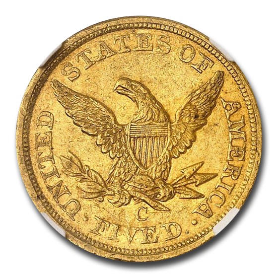 Buy 1856-C $5 Liberty Gold Half Eagle AU-55 NGC | APMEX