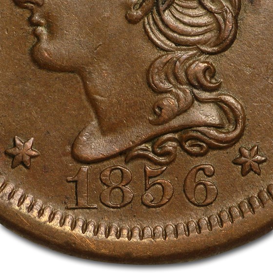 Buy 1856 Large Cent MS-63 PCGS (Brown, Upright 5) | APMEX
