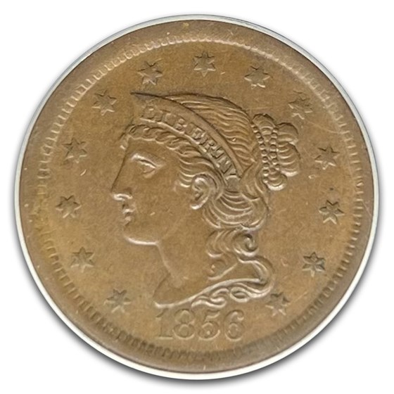 Buy 1856 Large Cent MS-63 PCGS (Brown, Upright 5) | APMEX