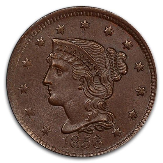 Buy 1856 Large Cent MS-66 PCGS CAC (BN, Slanted 5) | APMEX