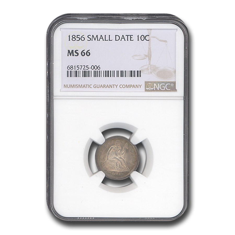 1856 Liberty Seated Dime MS-66 NGC (Small Date)
