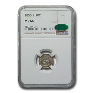 Buy 1856 Liberty Seated Half Dime MS-66+ NGC CAC | APMEX