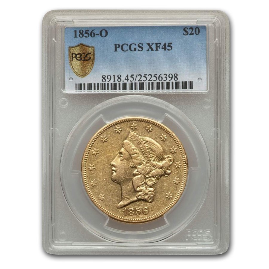 Buy 1856-O $20 Liberty Gold Double Eagle XF-45 PCGS | APMEX