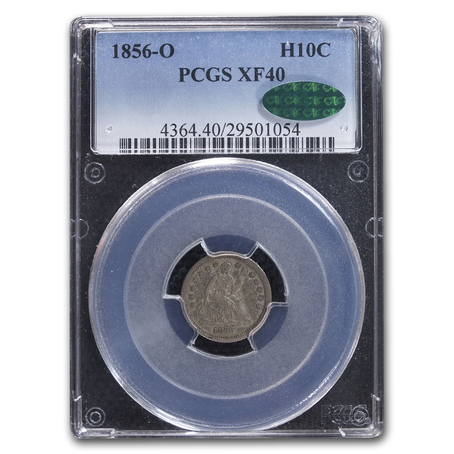 Buy 1856-O Liberty Seated Half Dime XF-40 PCGS CAC | APMEX